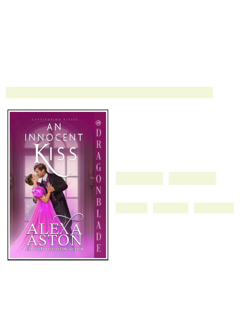 An Innocent Kiss : A Regency Historical Romance (Captivating Kisses ...