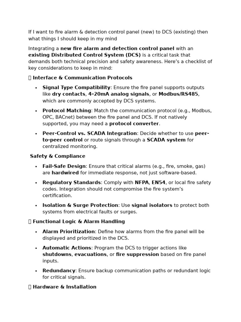 DCS To FACP Interface | PDF | Programmable Logic Controller ...