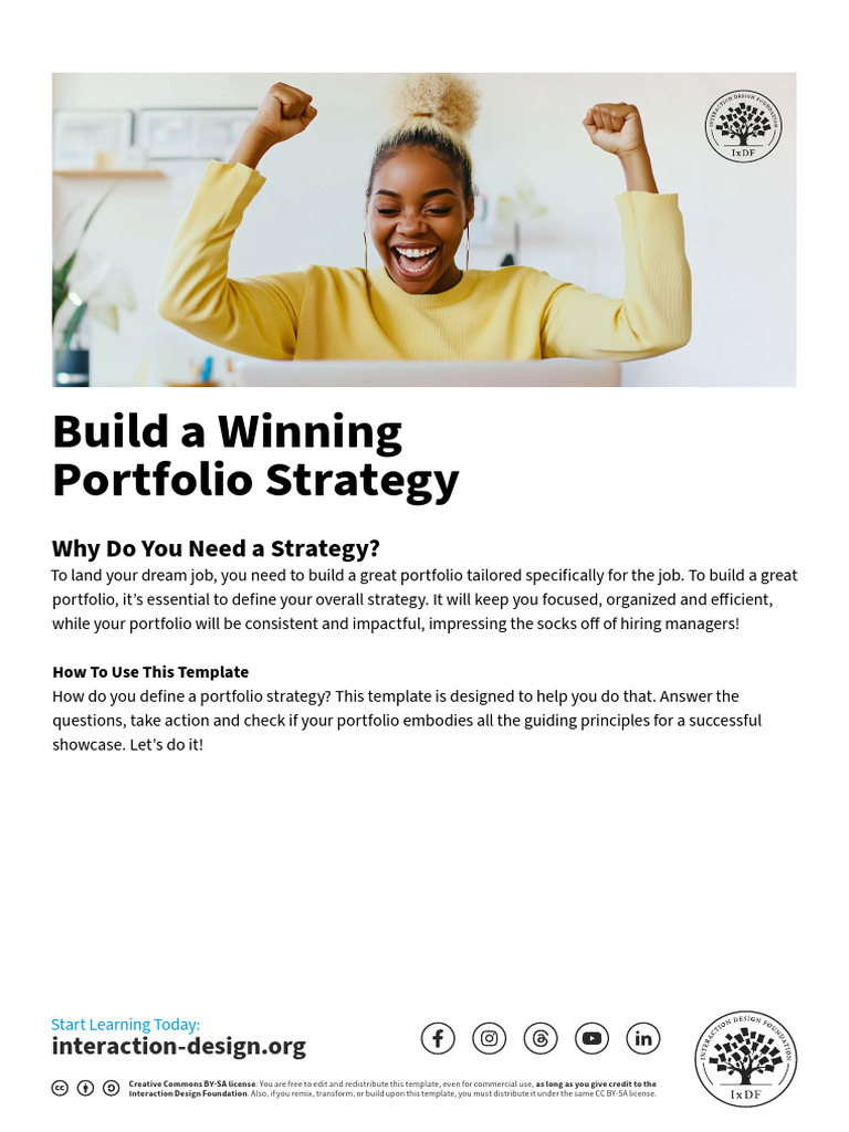 Build A Winning Portfolio Strategy | PDF | Usability | Cognition