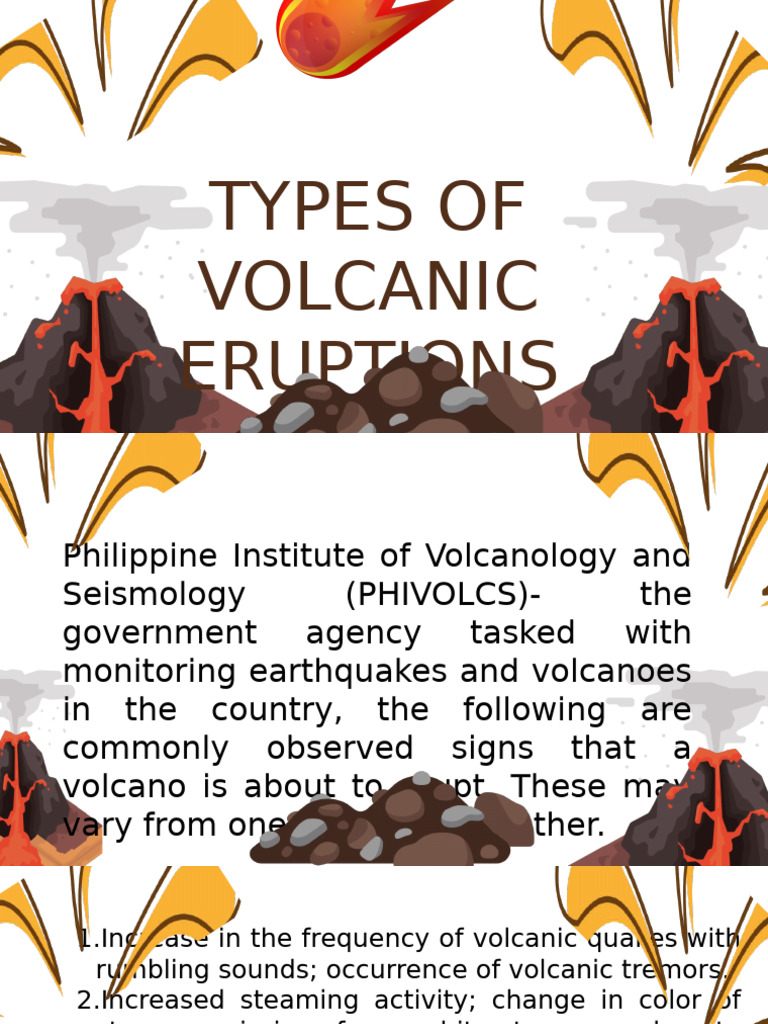 Types of Volcanic Eruptions | PDF | Volcano | Volcanic Landforms