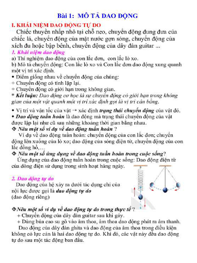 Bai 01 Mo Ta Dao Dong | PDF