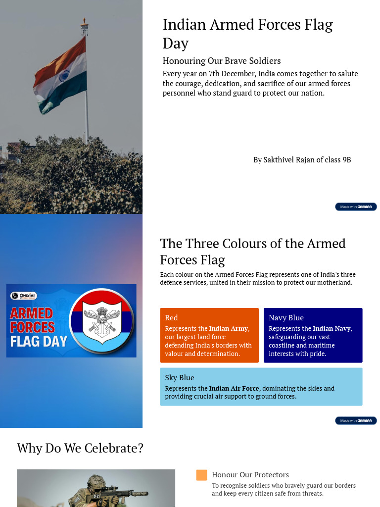 Indian Armed Forces Flag Day 2 | PDF | Military