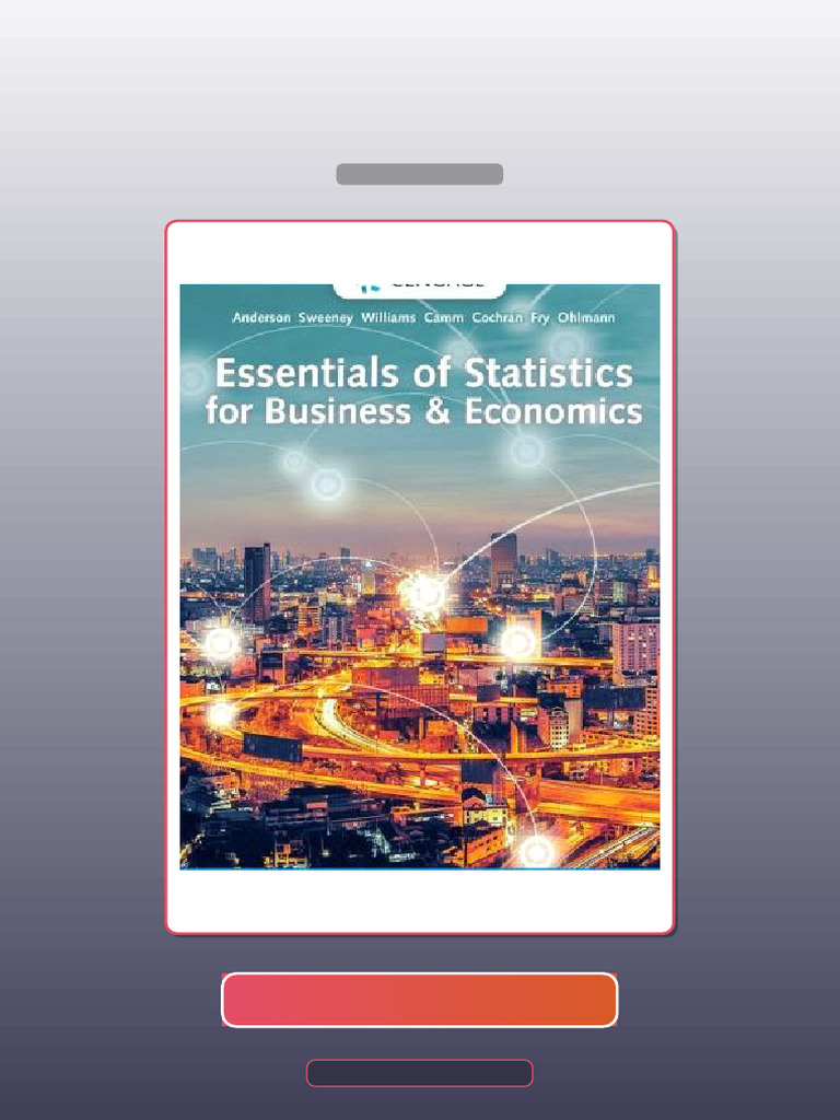 Essentials of Statistics for Business and Economics 9th Edition David R ...