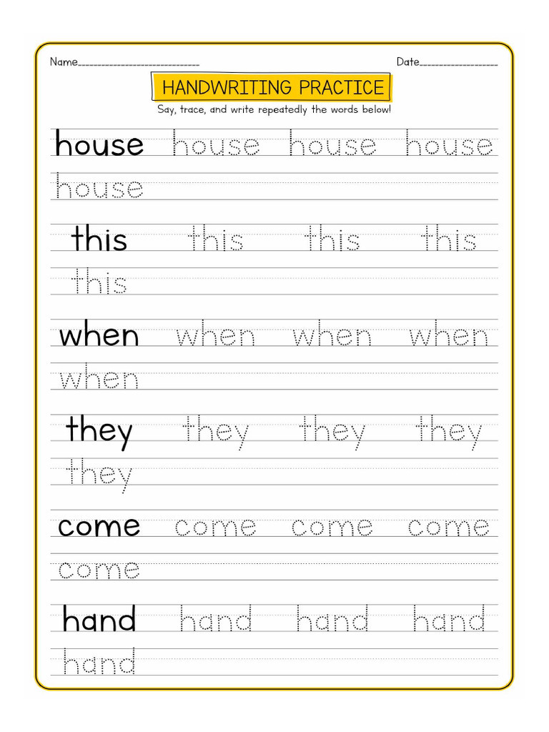 Sned Worksheet | PDF