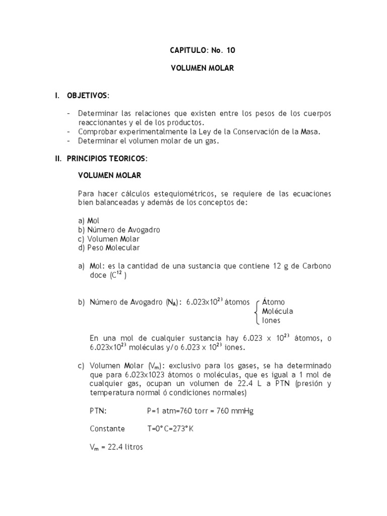 6.Volumen Molar