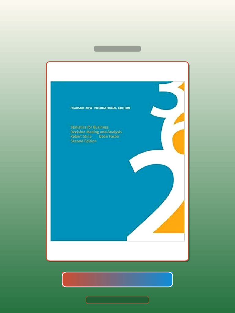 Statistics for Business Pearson New International E-book Testbank ...