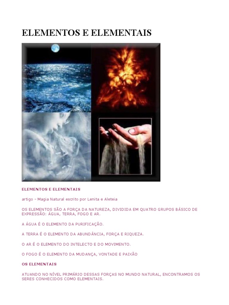 Elementos e Elementais | PDF