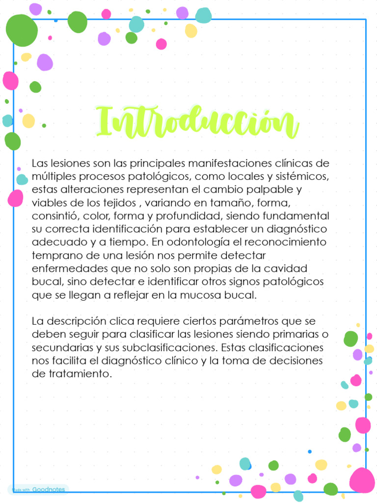 hoja no.1 | PDF | Lesión | Odontología