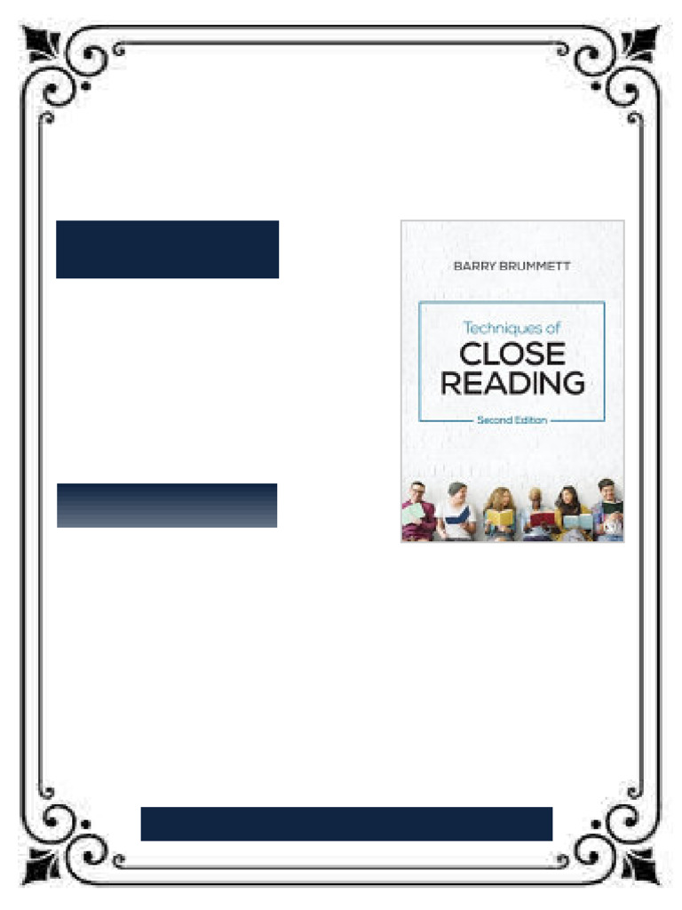 Techniques of Close Reading Second Edition Barry Brummett eBook demo pdf version | PDF ...