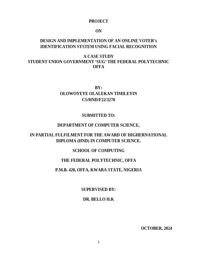 Online Voting System Full Project | PDF | Electronic Voting | Voting