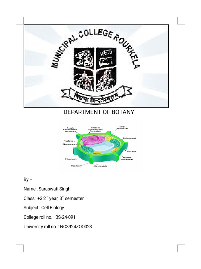 Department of Botany | PDF