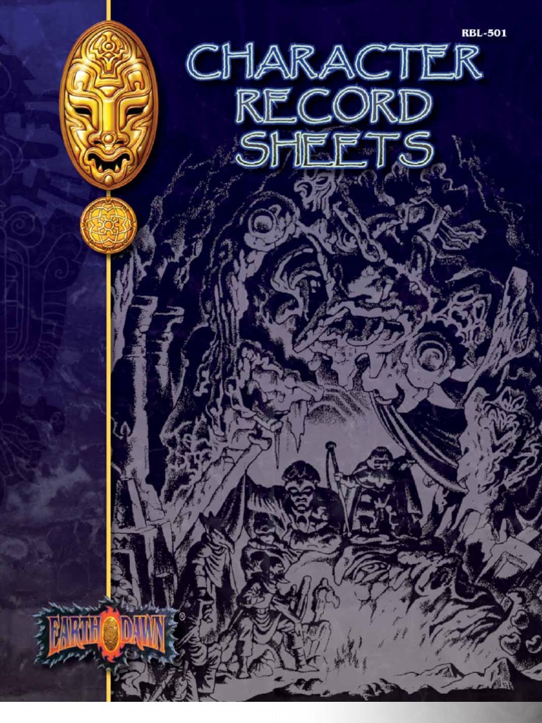 Character Sheet - Fillable PDF - 2nd Ed | PDF | Role Playing ...