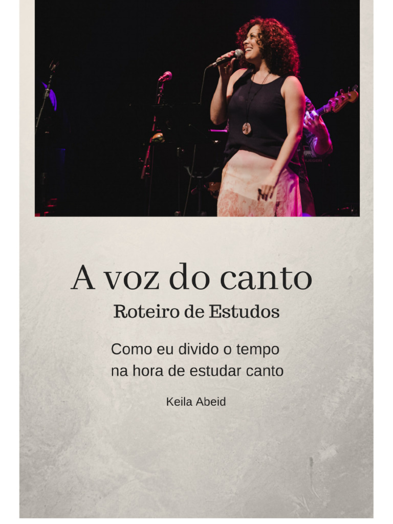 A VOZ DO CANTO Roteiro de Estudos | PDF | Canto