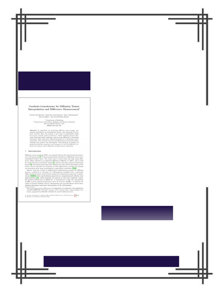 Geodesic Loxodromes for Diffusion Tensor Interpolation and Difference ...