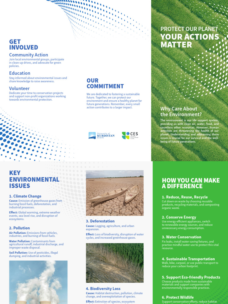 Environmental Awareness Brochure | PDF | Pollution | Conservation Biology