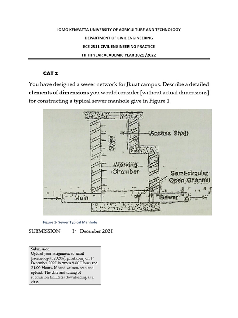 CAT 2 - Civil Eng. Practice - 25.11.2021 | PDF