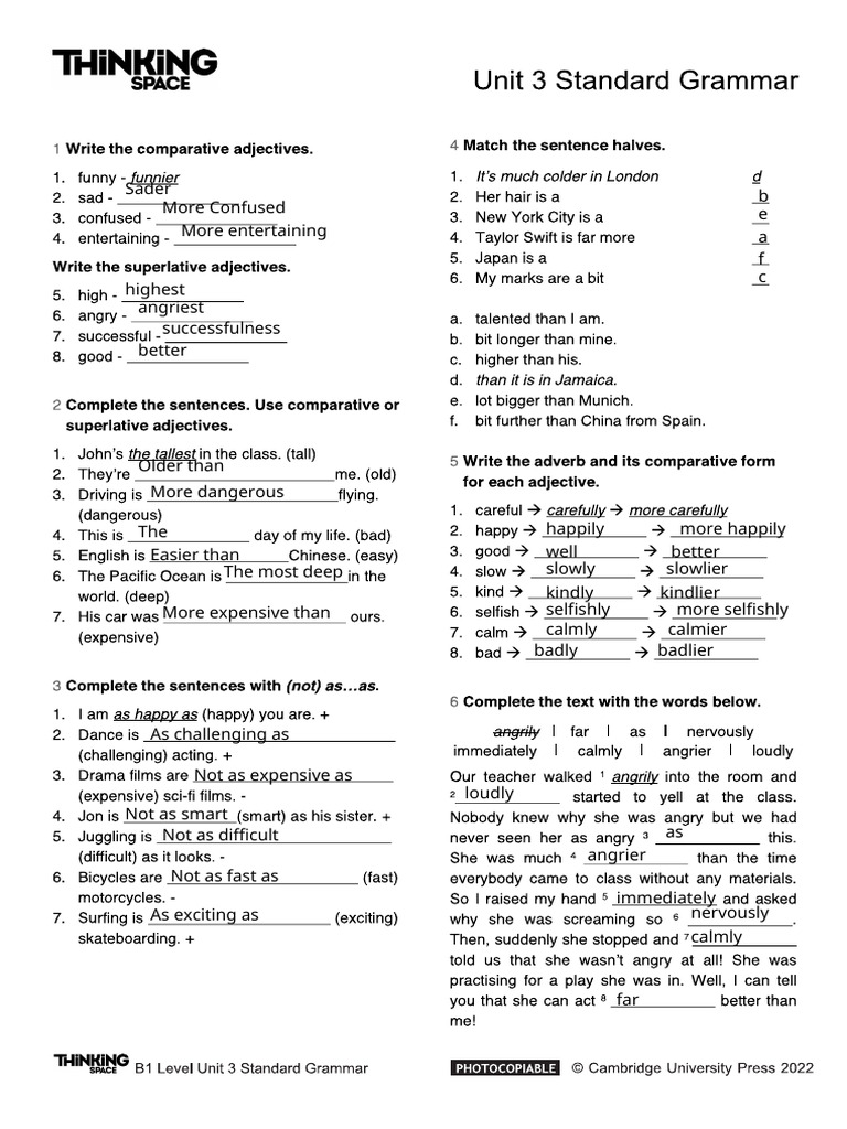 Eduard Arjona Moreno - Grammar Revision Unit 3 | PDF
