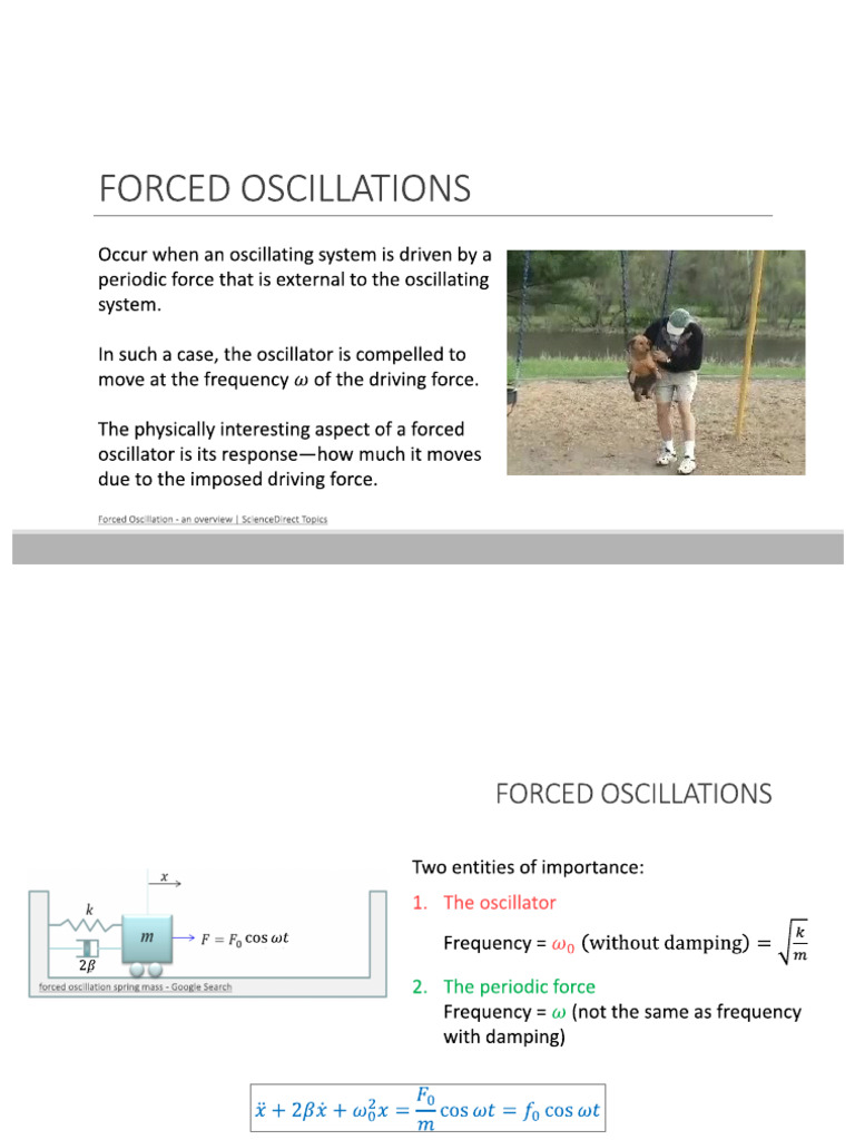 Forced Ossilation | PDF