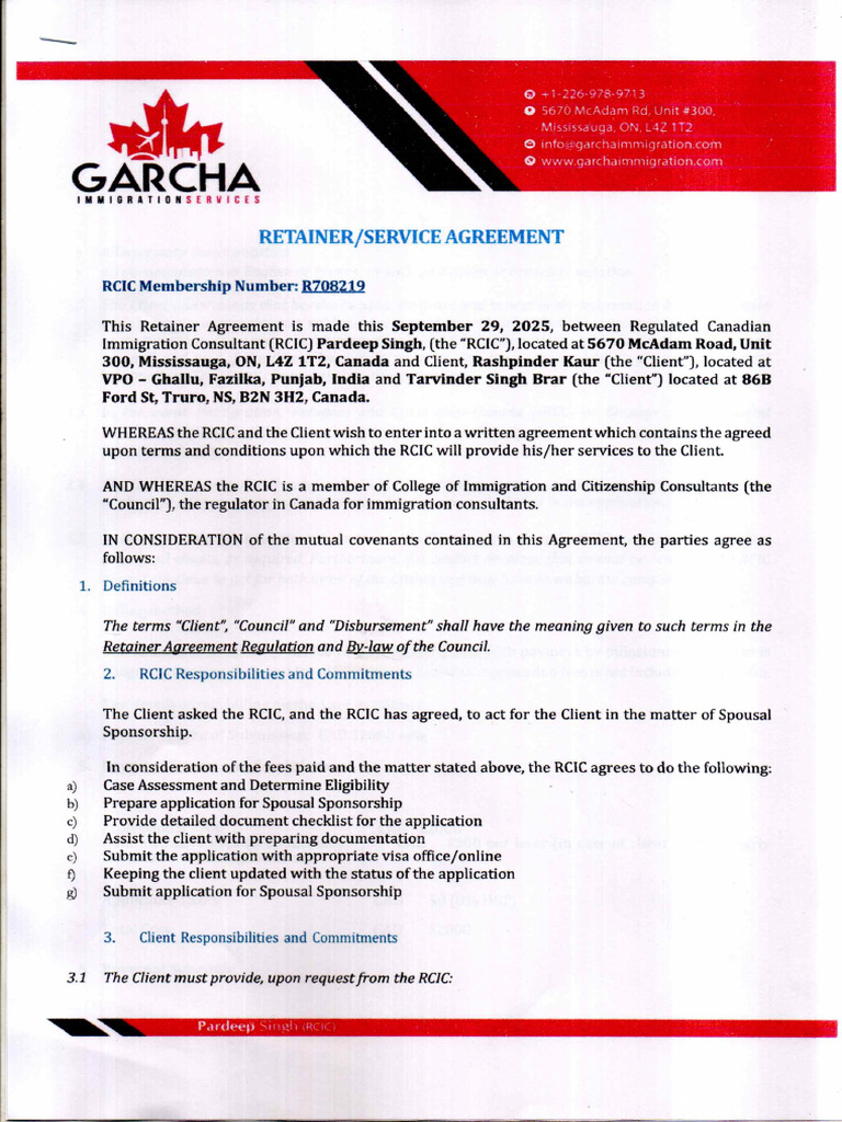 Retainer Agreement | PDF