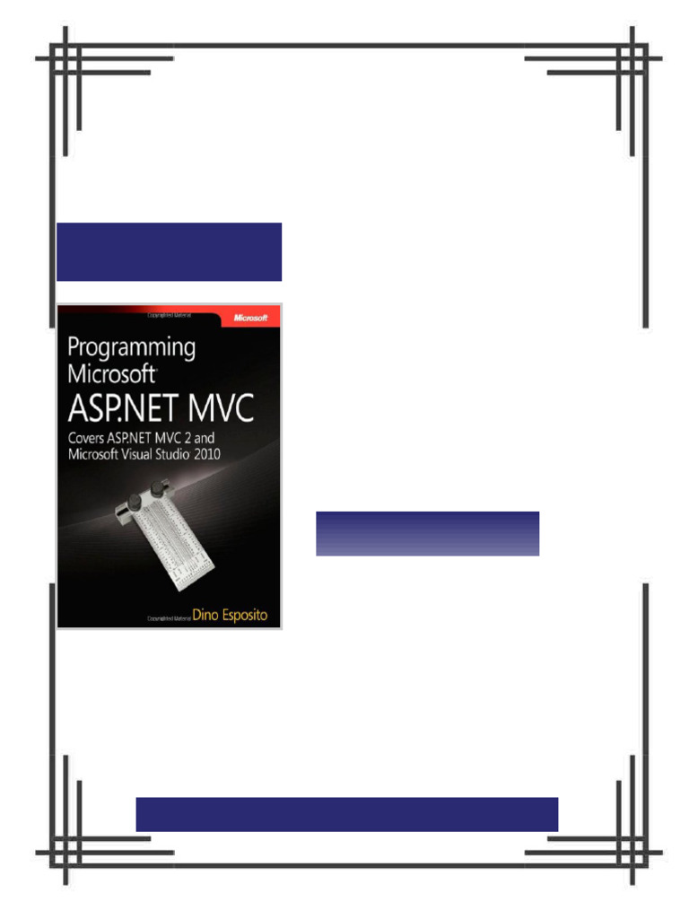 Programming Microsoft ASP NET MVC 1st Edition Dino Esposito ebook 2026 ...
