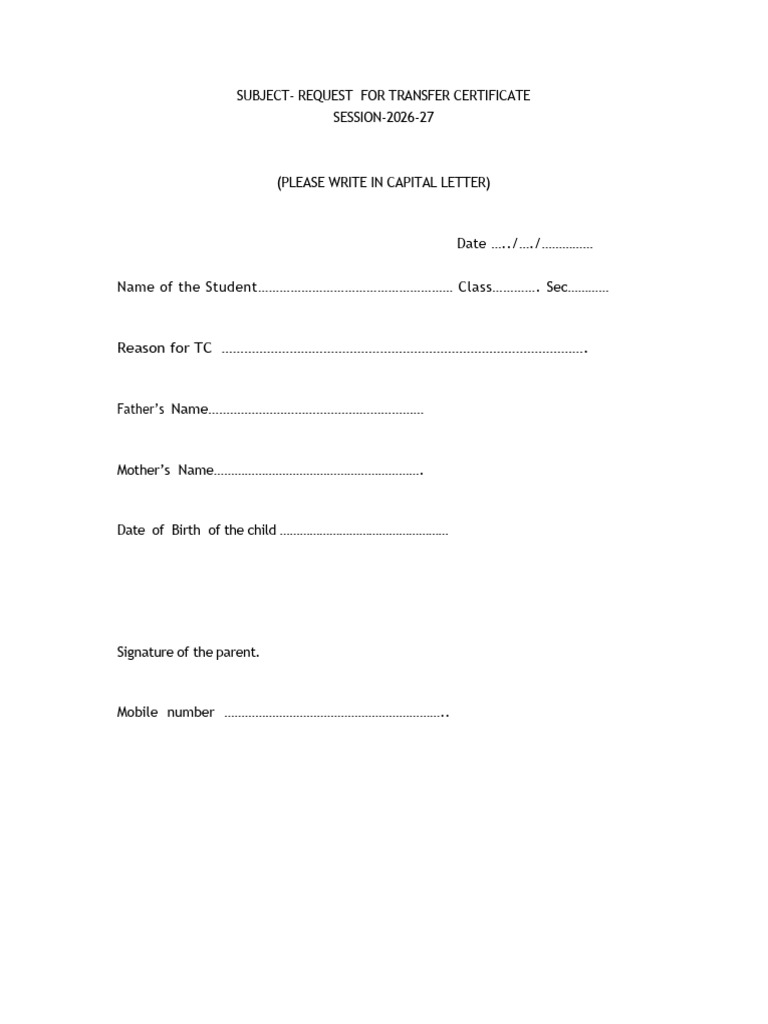 TC Format | PDF