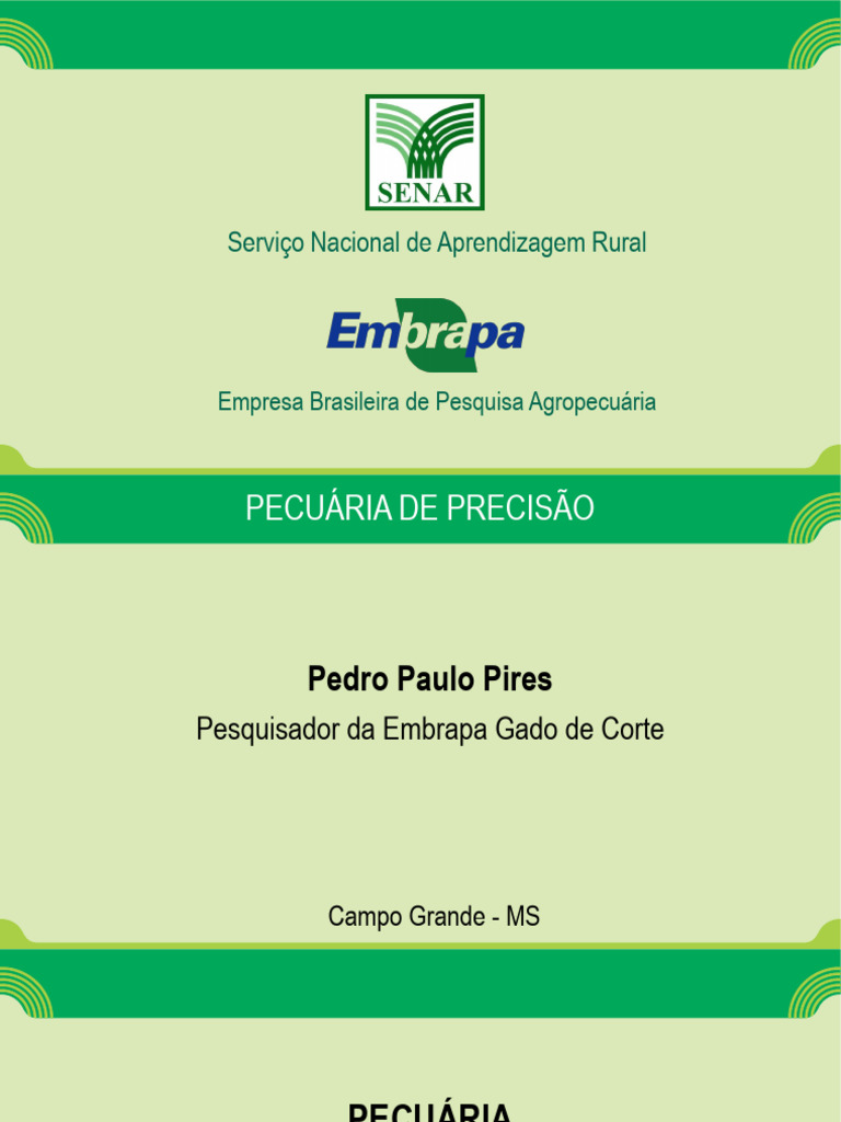 AULA 21 - PECUARIA DE PRECISAO | PDF