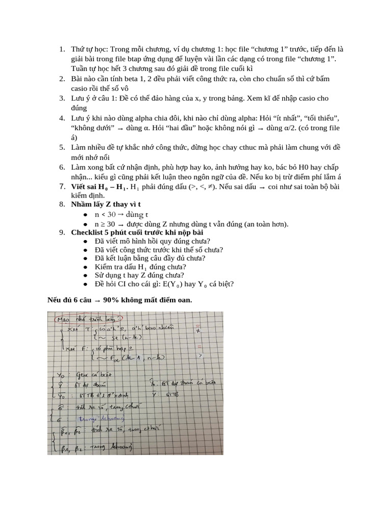 Cách Học File Và Note Cô Đọng Kthuc | PDF