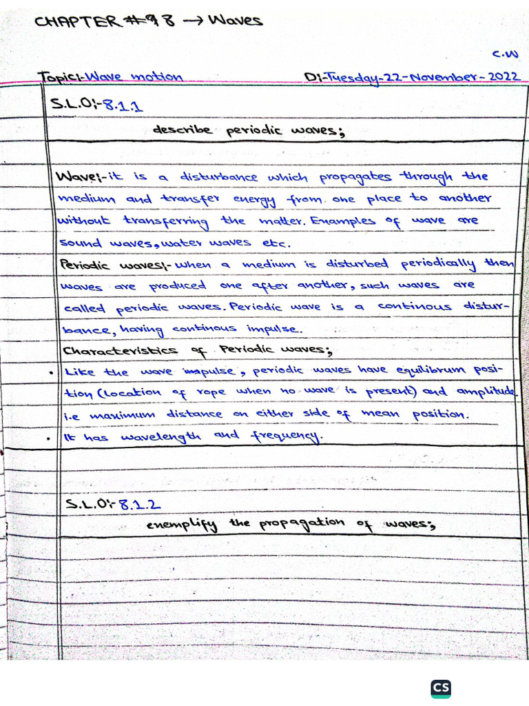 Phys 8 Waves | PDF