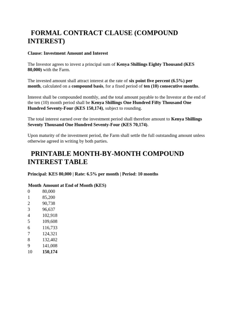 ? Formal Contract Clause | PDF