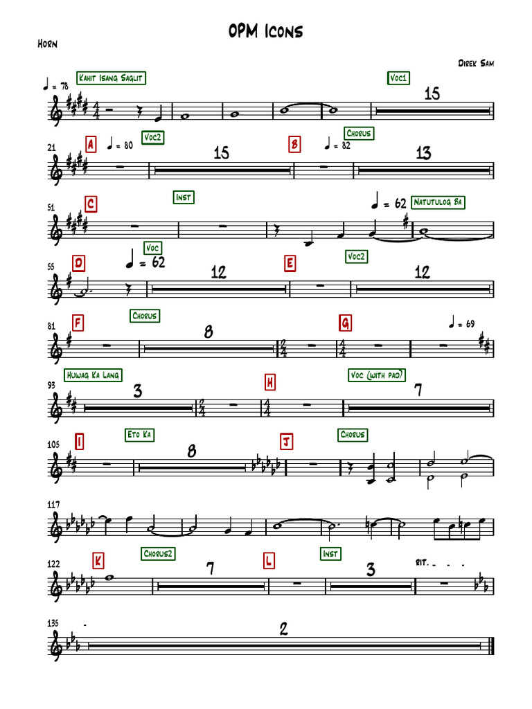 OPM Icons (Transposed) - Horn | PDF