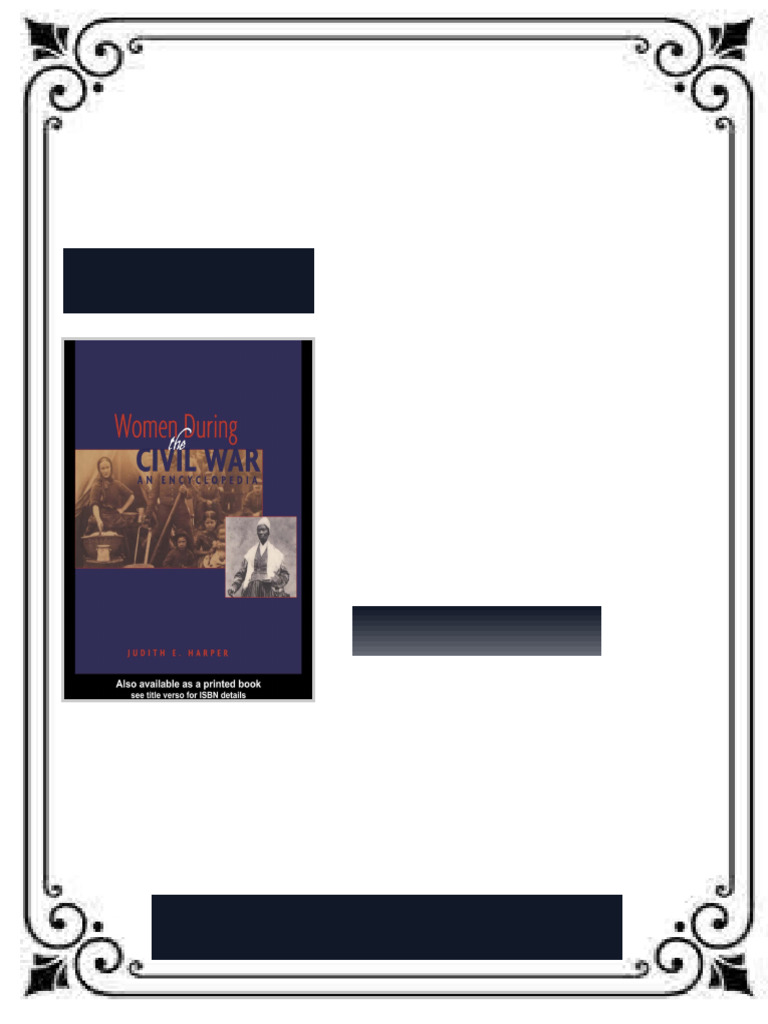 Woman During the Civil War An Encyclopedia 1st Edition Judith E. Harper ...