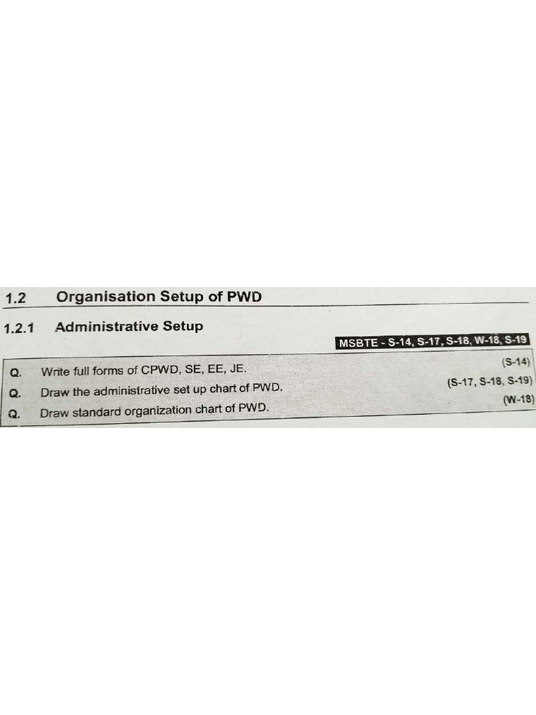 Unit - I Fundamentals of Execution of PWD Works | PDF