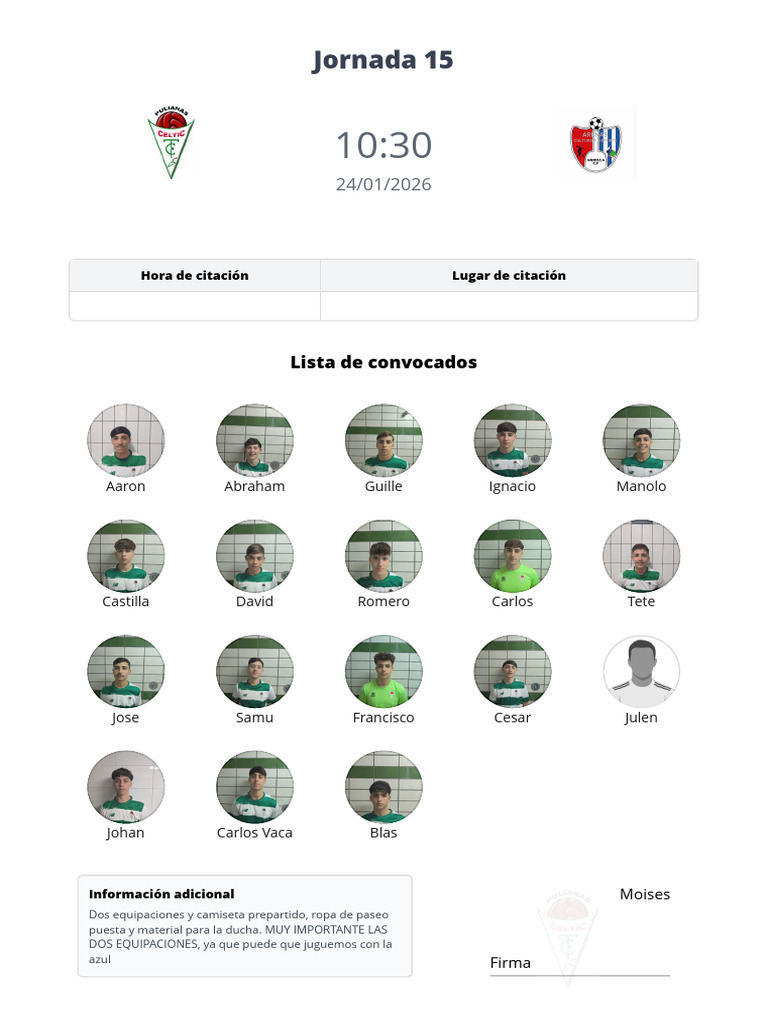 Convocatoria Arenas de Armilla 24-01-2026 | PDF