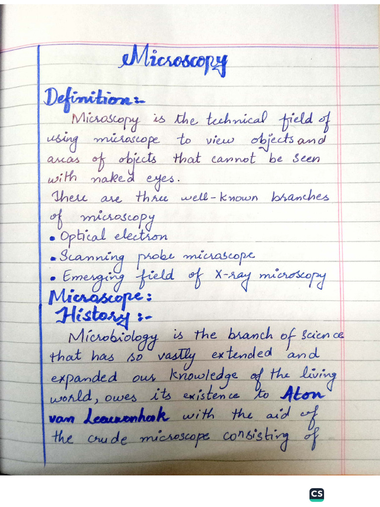 Microscopy Written | PDF