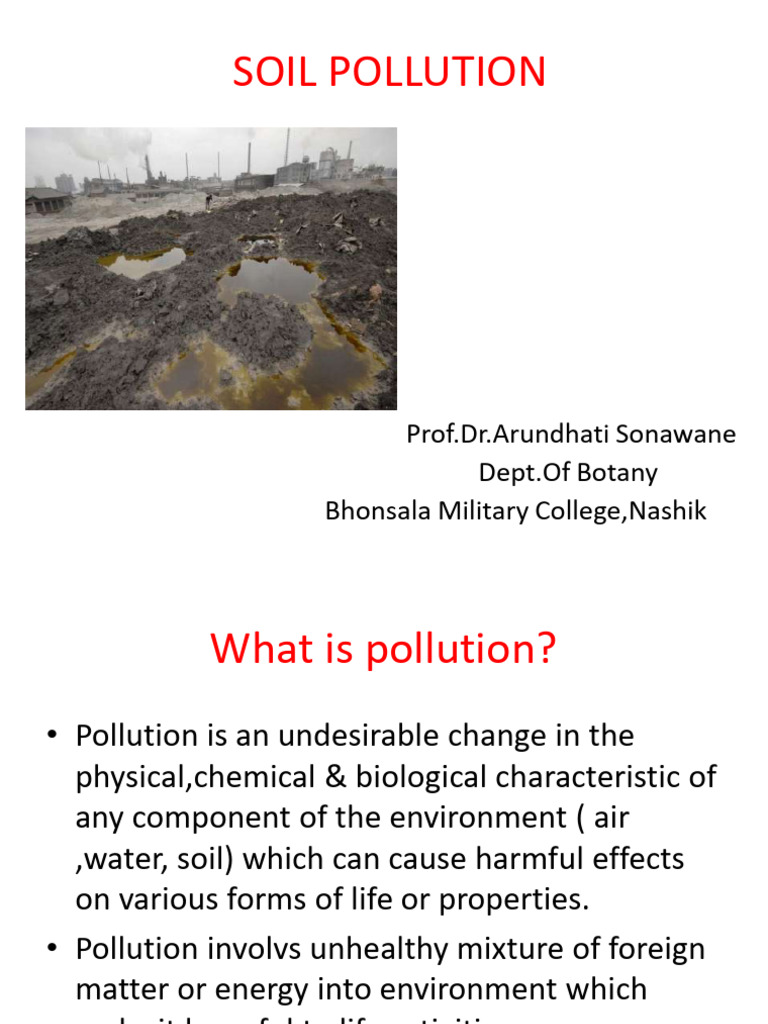 Soil Pollution Updtd | PDF | Soil | Pollution