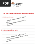 Real-Life Applications of Polynomials | PDF