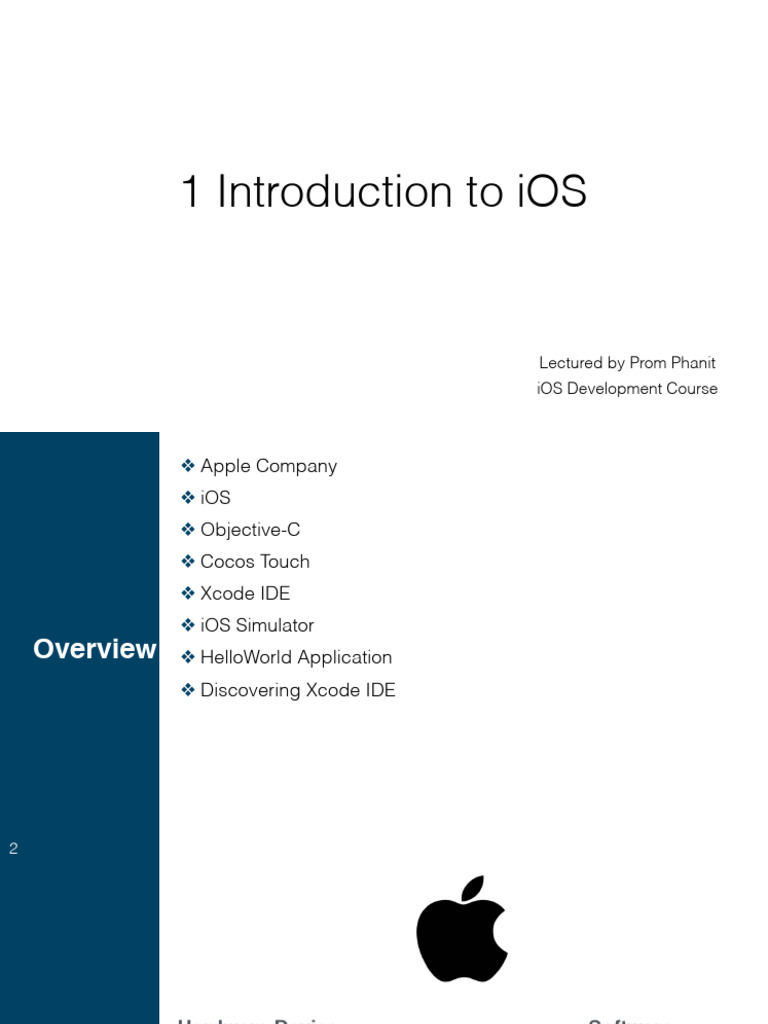 Lesson 01 | PDF | Objective C | Ios