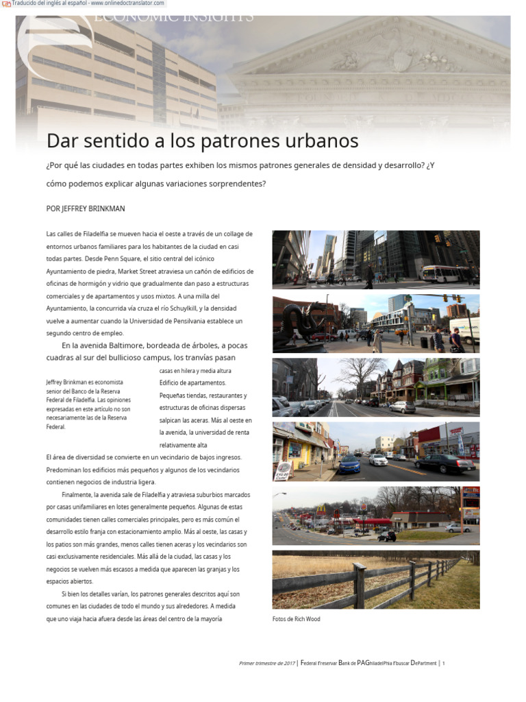 Making Sense of Urban Patterns - En.es | PDF | Ciudad | Transporte