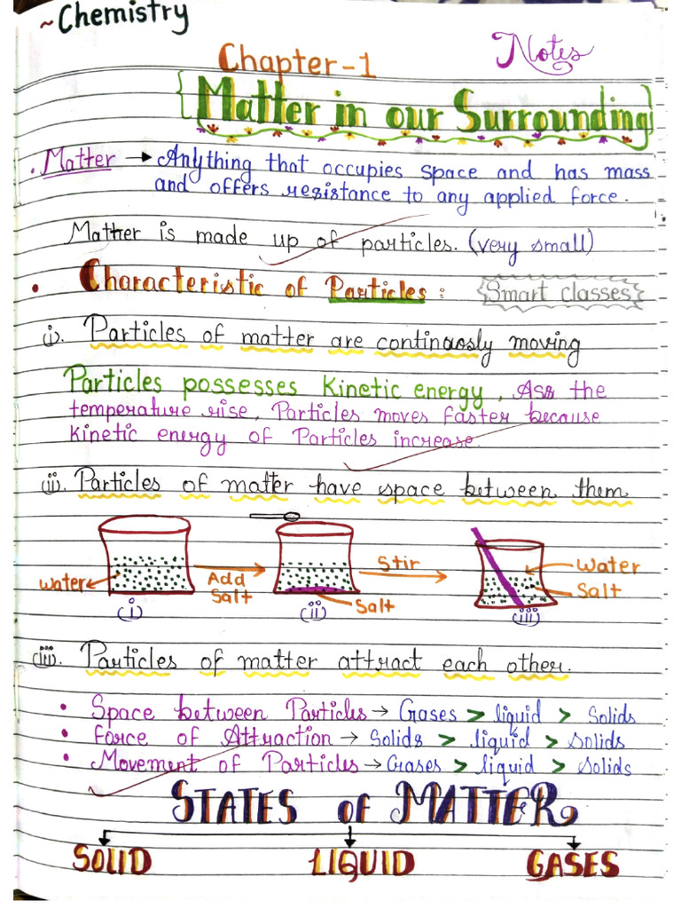 Class 9 Science Chapter 2 Handwritten Notes ?? | PDF