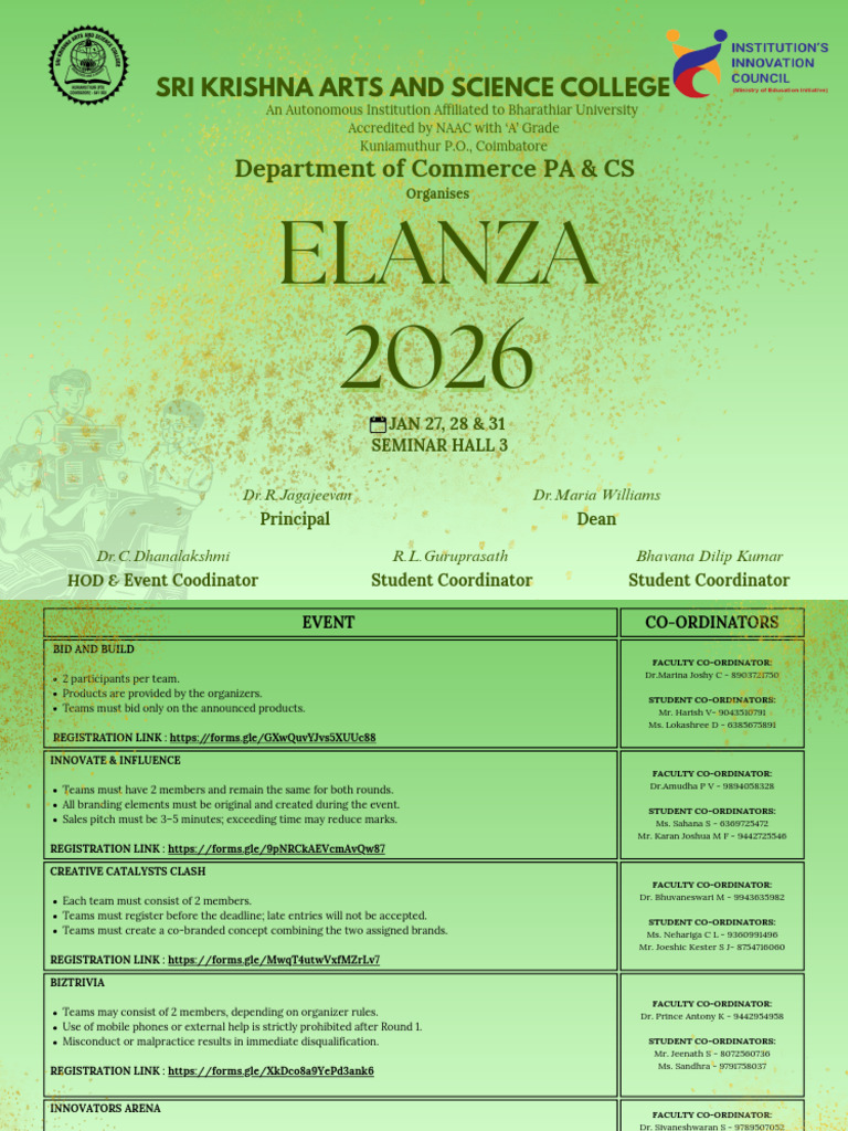 ELANZA 2026 | PDF