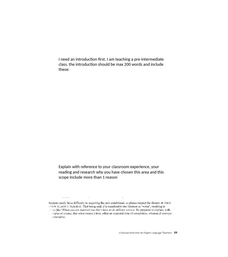 I Need An Introduction First. I Am Teaching A Pre-Intermediate Class ...