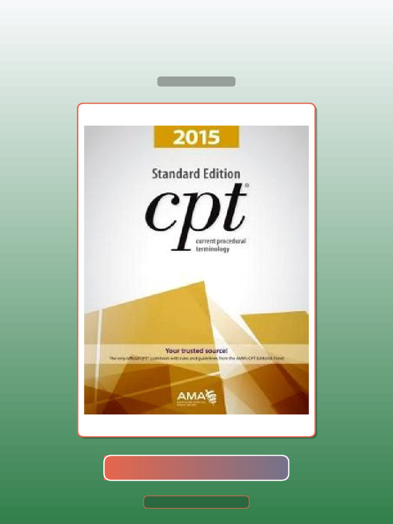 CPT 2015 Standard Edition E-book Testbank Solutions | PDF | Curriculum