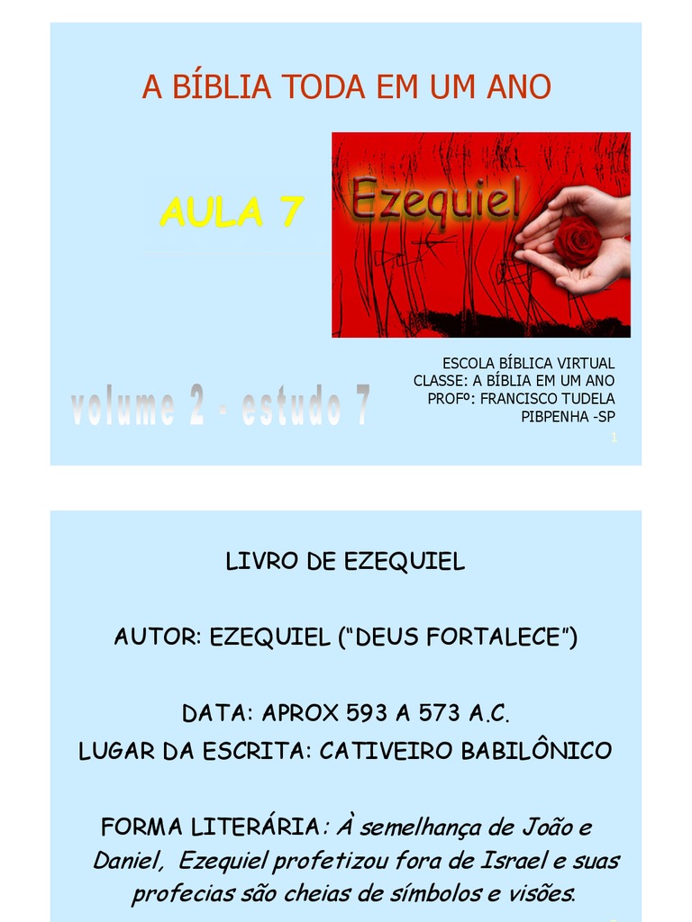Ezequiel 2012 | PDF | Ezequiel | Daniel (personagem Bíblica)