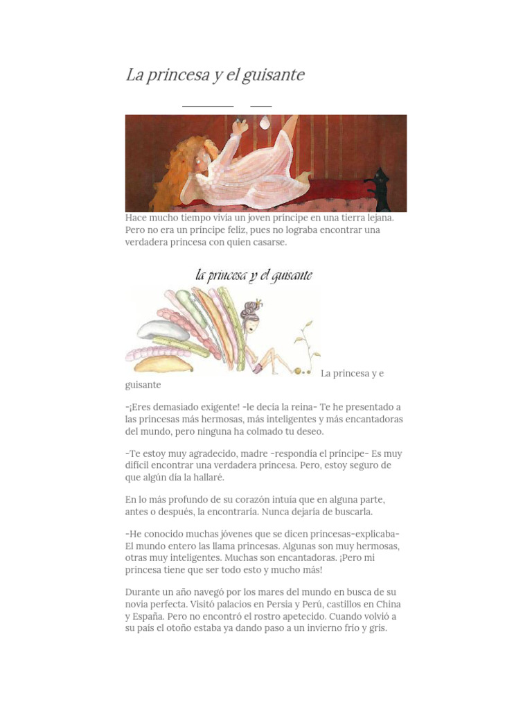 5 La Princesa y El Guisante | PDF