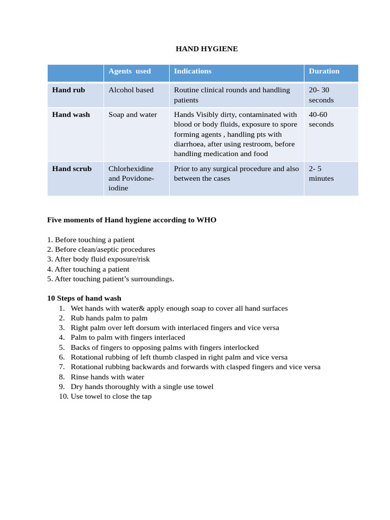 Hic 3 - Hand Hygiene & Ppe | PDF
