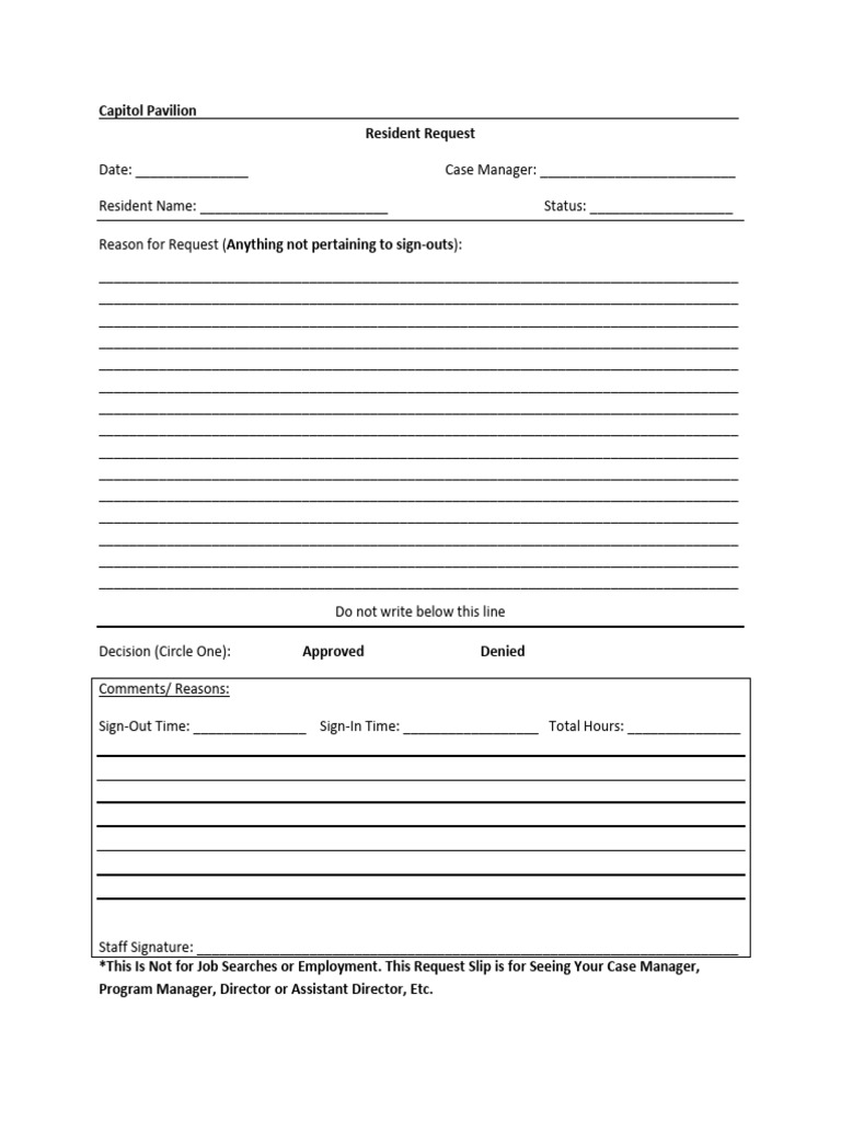 Request Slip | PDF