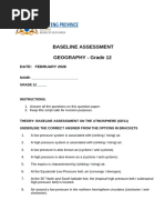 2026 Grade 12 Map Work Task | PDF | Geographic Information System ...