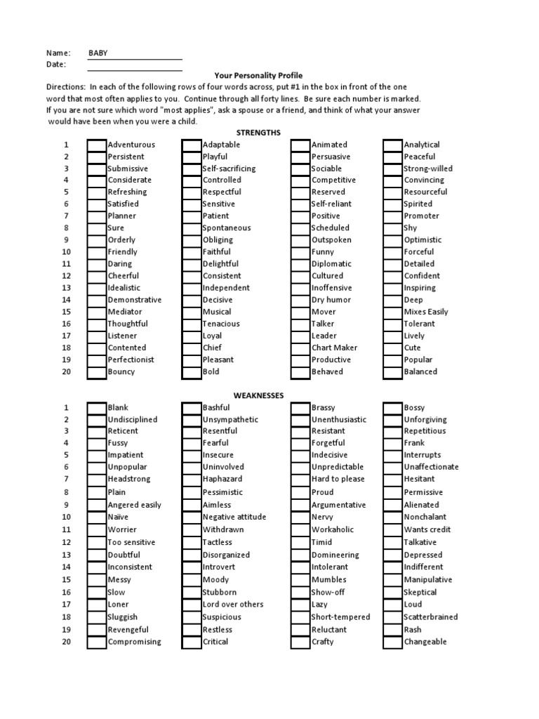 Personality Test 2 | PDF | Psychological Theories | Psychology