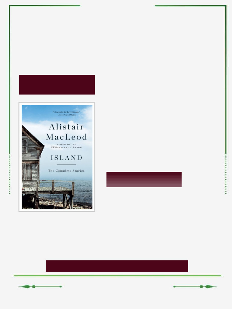 Island The Complete Stories Alistair Macleod ebook testbank solutions ...
