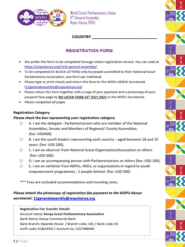 03 Registration Form | PDF